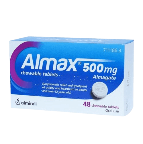 Almax 500 mg 48 Comprimidos Masticables | Farmacia Llansó